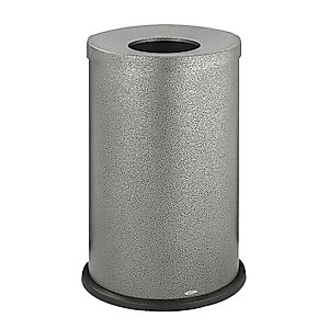 Safco Products 9677NC Black Speckle Open Top Waste Receptacle, 15-Gallon, Black Speckle