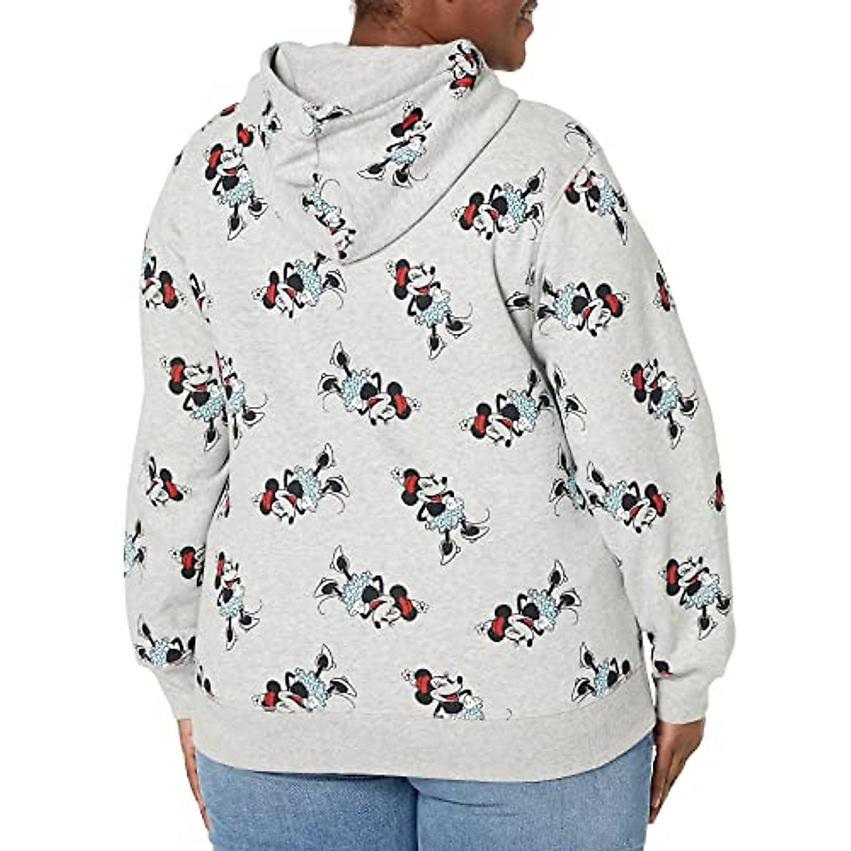 Amazon Essentials Disney | Marvel | Star Wars | Princess Women's Fleece Pullover Hoodie Sweatshirts (Available in Plus Size), Minnie Icons, Medium