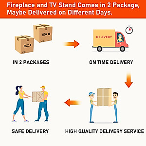 JXQTLINGMU Fireplace TV Stand for 80 Inch TV, Farmhouse Highboy Entertainment Center w/23'' Electric Fireplace & Cross Barn Door, Large TV Console for TVs Up to 80", 70 inches, White