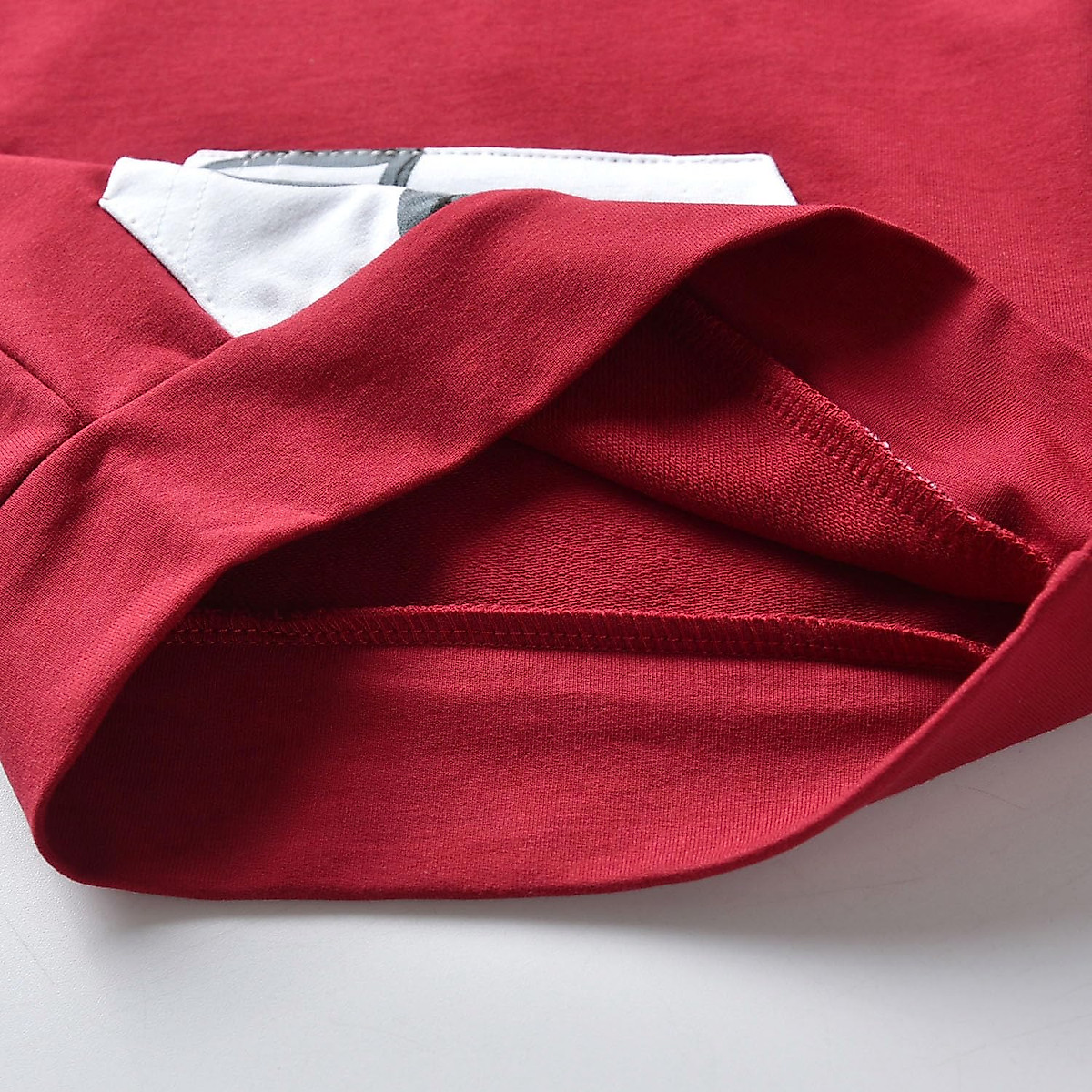 Eghunooy Baby Girl Clothes Long Sleeve Floral Hoodie Sweatshirt Pants with Pocket Headband Outfit Sets (3-6 Months) Wine Red