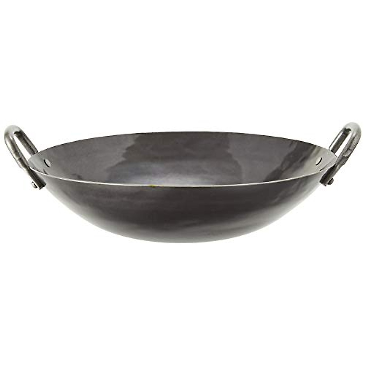 山田工業所 Yamada Iron Hammered Wok 27cm (Plate Thickness 1.2mm) Black