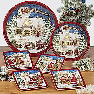 Certified International Santa's Workshop 2-Tier Server, Multicolor