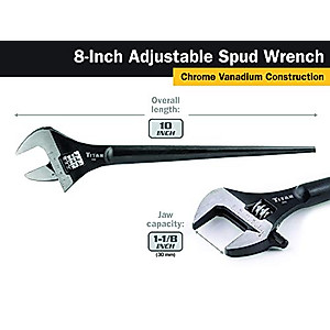 Titan 209 8-Inch Adjustable Construction Spud Wrench
