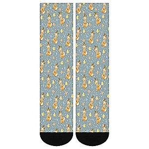 Autumn Fox In The Forest4 Socks for Women Socks for Men Crew Socks for Boys Mid Socks for Girls Stocking Stuffers for Teens Casual Athletic Sport Dress Socks