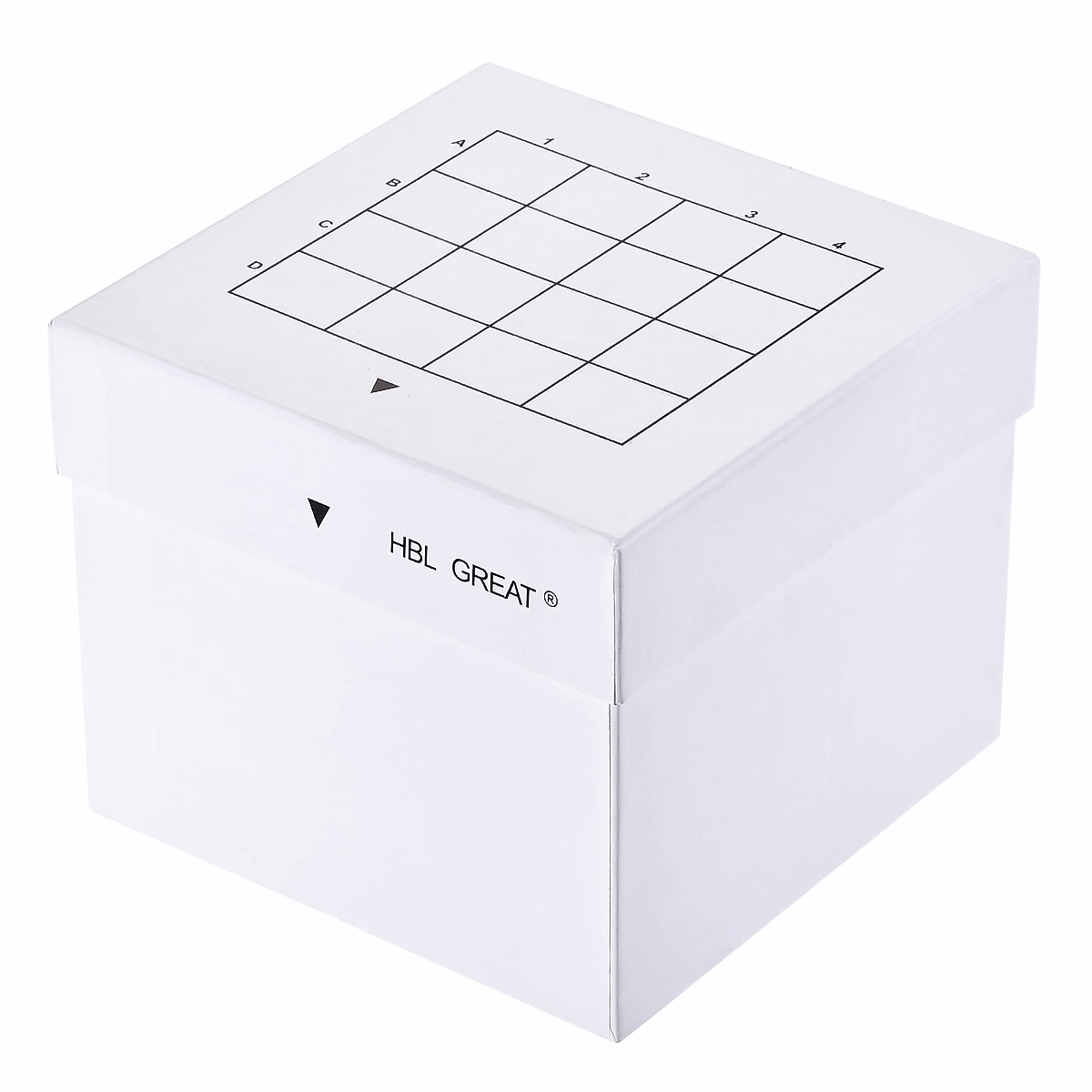 uxcell Centrifuge Tube Freezer Storage Box 16 Places Cardboard Cryogenic Holder Rack for 50ml Microcentrifuge Tubes Vials Samples, White 2pcs