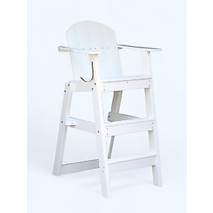 Lifeguard Chair 40" (Two Steps) White