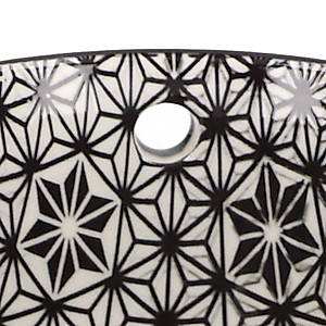 belupai Yarn Bowl for Croche, Ceramic Sheep Yarn Bowl, Rustic Texture Simple Style Ceramic Material Decorative Fixing Knitting Tools for Winding Wool Needlecraft & Decoration(Black)