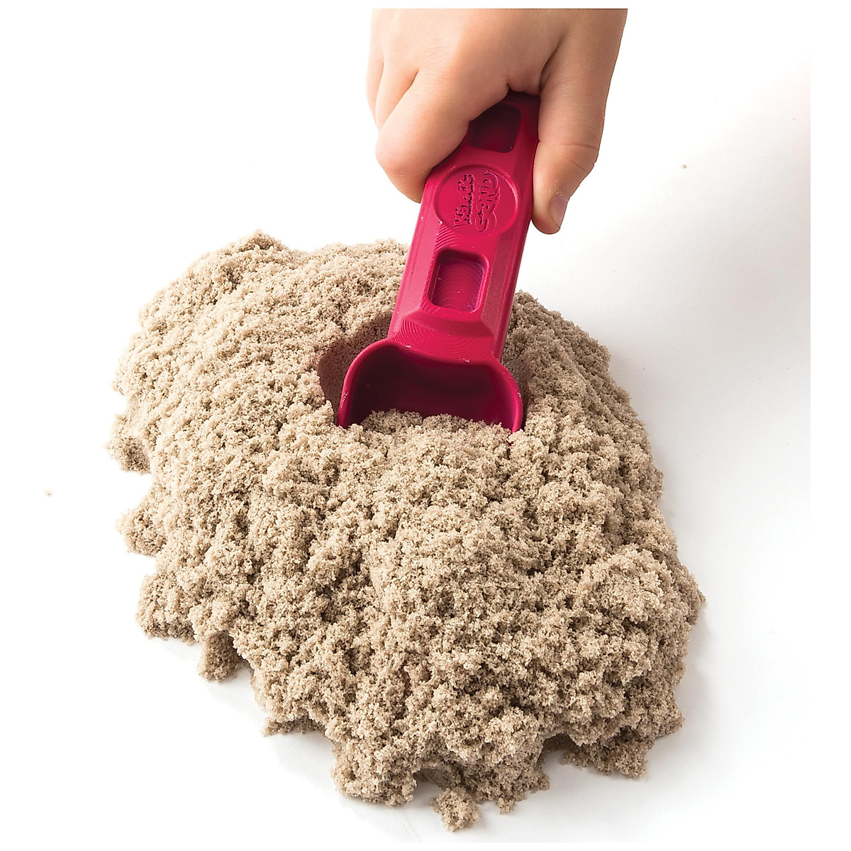 Kinetic Sand, Folding Sand Box with 2lbs of All-Natural Kinetic Sand, 7 Molds and Tools, Play Sand Sensory Toys for Kids Ages 3 and up