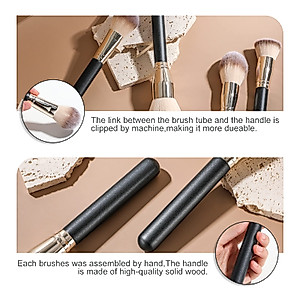 BS-MALL Makeup Brush Set 4 Pcs Premium Foundation Synthetic Powder Concealers Makeup Brushes Big Cosmetic Brushes