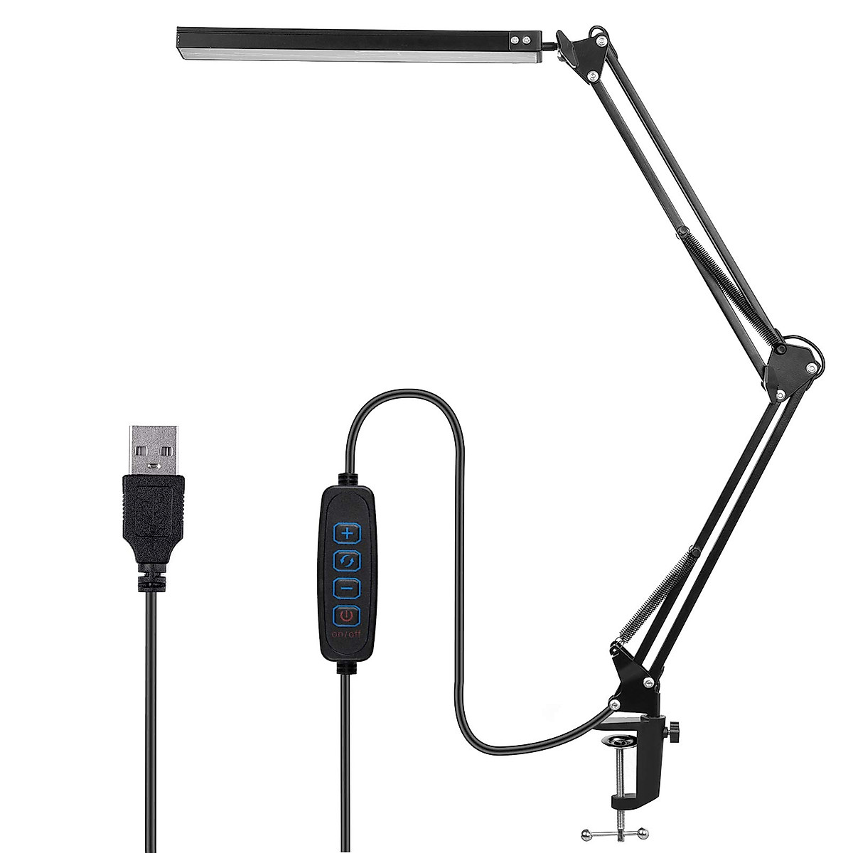 LED Bar Clamp Swing Arm Desk Lamp for Architect Drafting and Computer Light