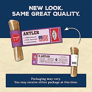 Primal Antlers for Dogs - Grade A Split Elk Antlers for Small Dogs up to 15 lb - Natural Dog Chews for Aggressive Chewers - Naturally Shed Antlers - Long Lasting Dog Bones - 1 ct