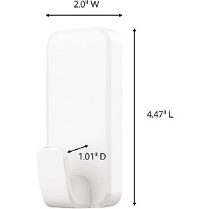 Command 10 lb XL Heavyweight Wall Hook, 2 Hooks and 6 Command Strips, Damage Free Hanging Wall Hook with Adhesive Strips, Heavy Duty Single Wall Hook for Hanging Christmas Decorations