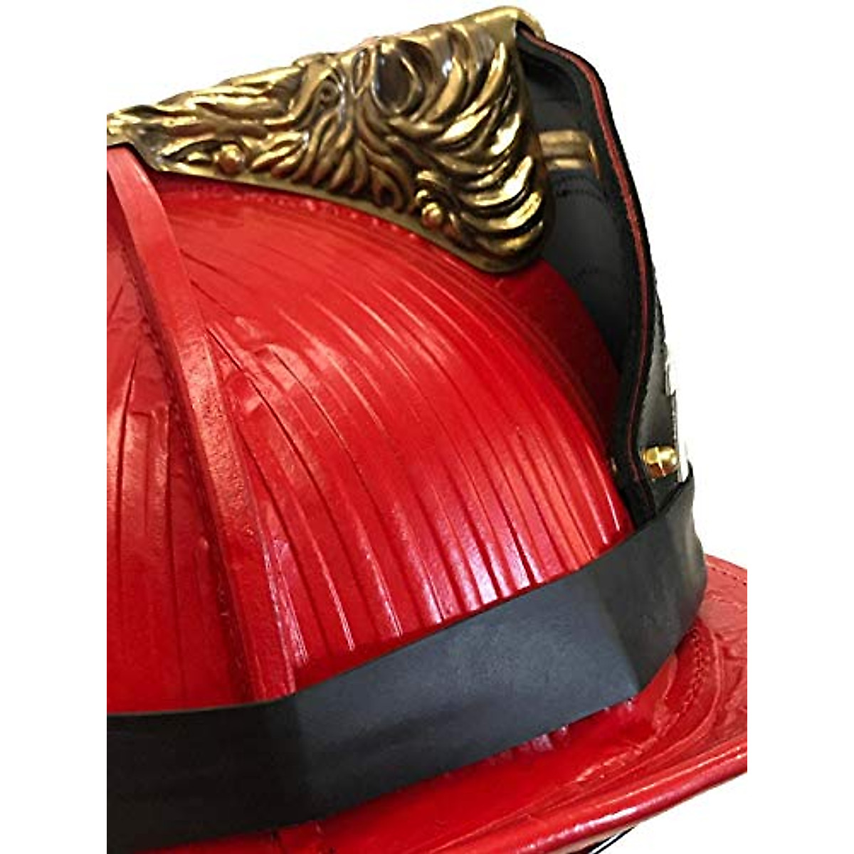 LINE2design Firefighter Helmet Bands - Heavy Duty Rubber Helmet Band Fits For Modern & Traditional Style Fire Helmets Pack of 3 - Black - Made in USA