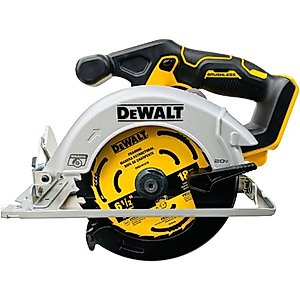 DEWALT DCS566 20V Circular Saw, 20V Cordless Brushless 6.5"" Circular Saw (Bare Tool Only, Bulk Packed), Yellow