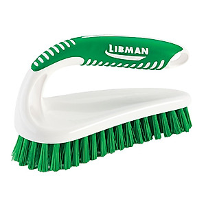 Libman Scrub Brush Kit – Three Different Durable Brushes for Grout, Tile, Bathroom, Kitchen. Easy to Handle, Strong Fibers for Tough Messes – Family Made in the USA, Unisex Lot 2406