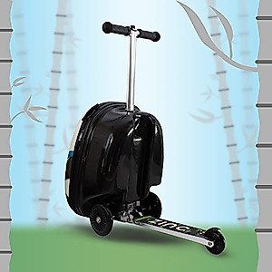 FLYTE 18 Inch Midi Kids Luggage Scooter Suitcase - Penni the Panda, Hardshell, Ride On with Wheels, 2-in-1, 25 Litre Capacity