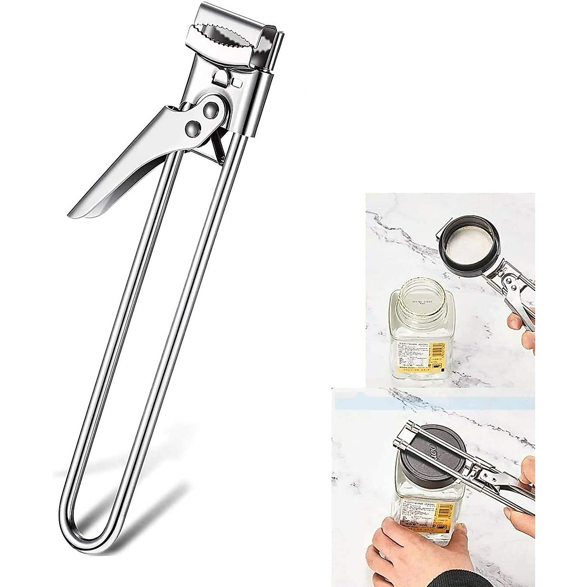 Master Jar Opener Adjustable Jar & Bottle Opener, Multifunctional Stainless Steel Manual Can Opener Jar Lid Gripper, Easy Open Adjustable Jar Opener