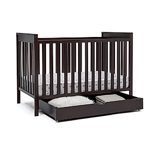 Delta Children Under Crib Roll-Out Storage - Greenguard Gold Certified, Dark Chocolate