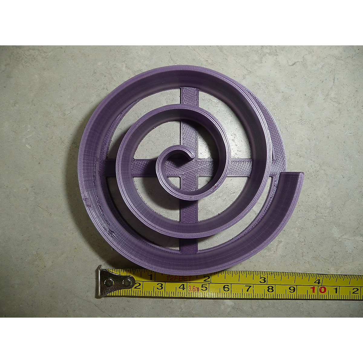 YNGLLC SWIRL DESIGN PATTERN CONCHA CUTTER MEXICAN SWEET BREAD STAMP MADE IN USA PR4393 Purple