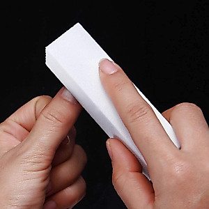 BlingKingdom 10pcs White Nail Buffer Block 4 Way Professional Nail Files and Buffer Nail Sanding Tools for Gel Natural Acrylic Nails