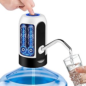 5 Gallon Water Dispenser, LONEASY Portable USB Charging Electric Drinking Water Pump for 5 Gallon Bottle, Automatic Water Jug Dispenser Water Bottle Pump for Home Kitchen Office Camping