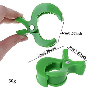 AKOAK 6 PCS Colorful Stroller Clip, Stroller Toy Holder, Blanket Clip, Sunshade, Windproof Clip, or Other Fixed, Plastic Universal Clip - Stroller Accessories