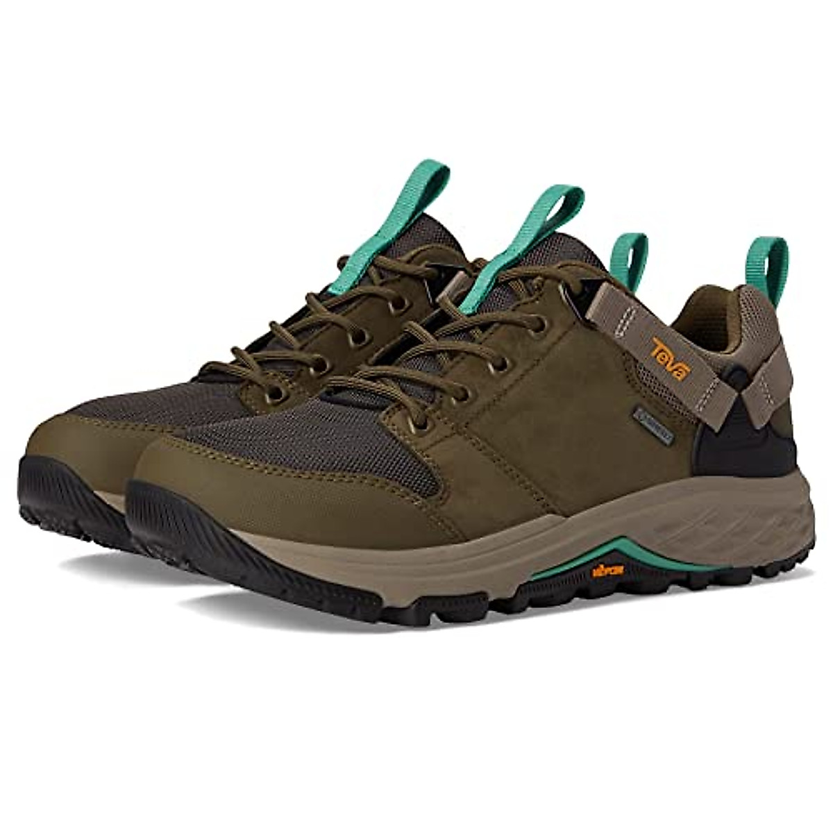 Teva Women's Grandview GTX Low Hiking Shoe, Olive/Brown, 9