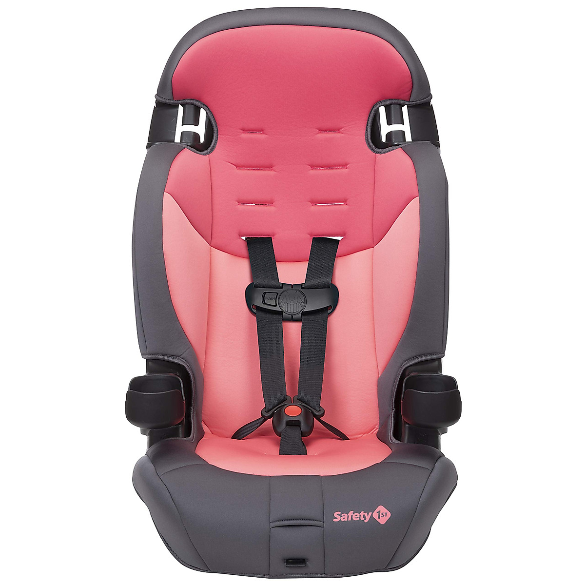 Safety 1st Grand 2-in-1 Booster Car Seat, Forward-Facing with Harness, 30-65 pounds and Belt-Positioning Booster, 40-120 pounds, Sunrise Coral