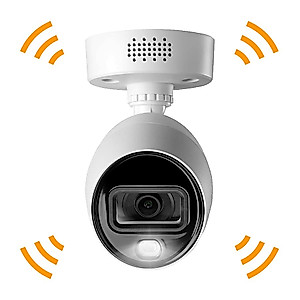 Lorex Fusion 4K Security Camera System with 2TB DVR – 8 Channel Analog Home Security System with 8 Metal Active Deterrence Cameras – Motion Detection, Warning Alarm, Color Night Vision, Weatherproof