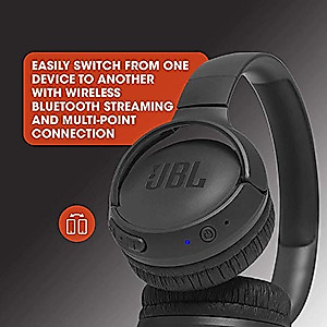JBL TUNE 500BT - On-Ear Wireless Bluetooth Headphone - White (Renewed)