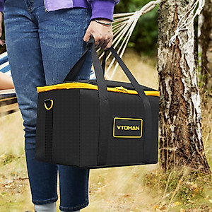 VTOMAN Carrying Case Bag for Portable Power Station Jump 600X, Black (Jump 600X Not Included)