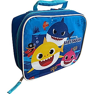 Fast Forward Baby Shark Insulated Lunch Bag (Blue)