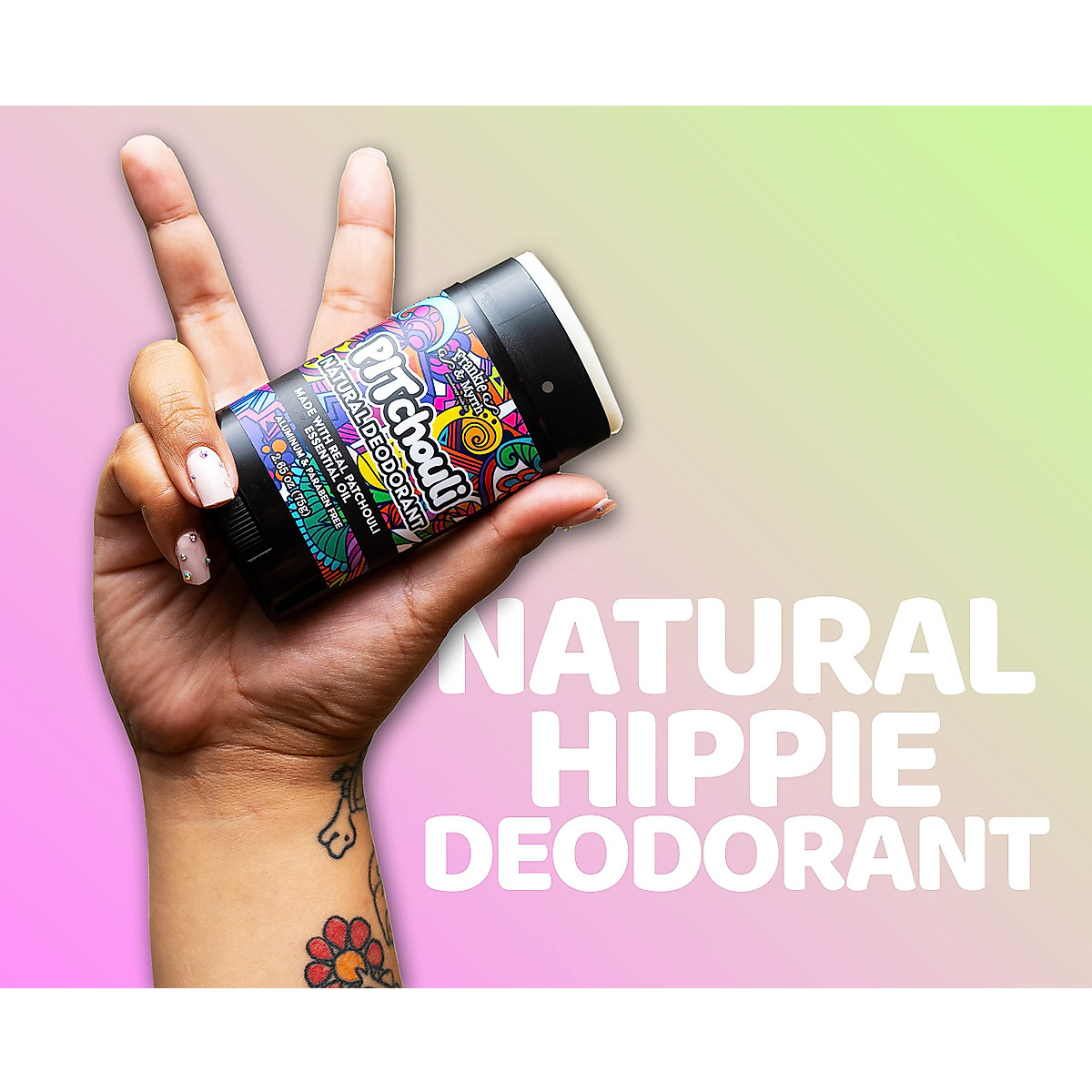 Frankie & Myrrh Natural Patchouli Deodorant for Hippie Women and Men | Real Essential Oils | Aluminum Free-Baking Soda, Coconut Oil and Shea Butter (256 oz) Paraben and Phthalate Free
