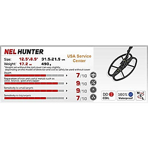 NEL Hunter 12.5 x 8.5 DD Search Coil for Garrett at Pro
