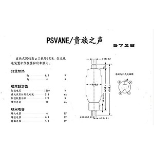 4pcs PSVANE 572B Electron Tube Vacuum Tube for Power amp Valve Tubes
