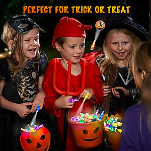 Halloween Party Favors for Kids 36 PCS LED Light Up Finger Lights Halloween Goodie Bag Fillers Stuffers, Glow in The Dark Toys Bulk Halloween Treats Non Candy for Party Classroom Prizes Trick or Treat