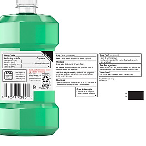 Listerine Freshburst Antiseptic Mouthwash for Bad Breath, Kills 99% of Germs That Cause Bad Breath & Fight Plaque & Gingivitis, ADA Accepted Mouthwash, Spearmint, 8.5 Fl. Oz (250 mL)