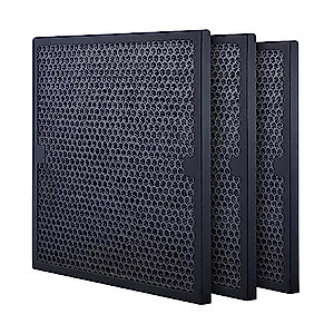 VEVOR Active Carbon Filters, 3 Pack, 16'' x 19'' Air Filter Replacement, High-efficient Stage 2 Filters Compatible w/BlueDri & VEVOR Scrubber, Air Purifiers, Water Damage Restoration Equipment