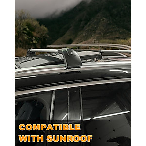 Snailfly Adjustable Cross Bars Roof Rack Luggage Carrier Fit for Ford Edge 2015-2024