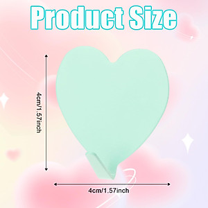 SXoonKing 12 Pack Heart Shaped Adhesive Hooks,Decorative Wall Hook,Boho Wall Hooks,Decorative Wall Hook, Hook for Shower Wall,Cute Hooks for Keys Towel Home Kitchen Bathroom Office Classroom