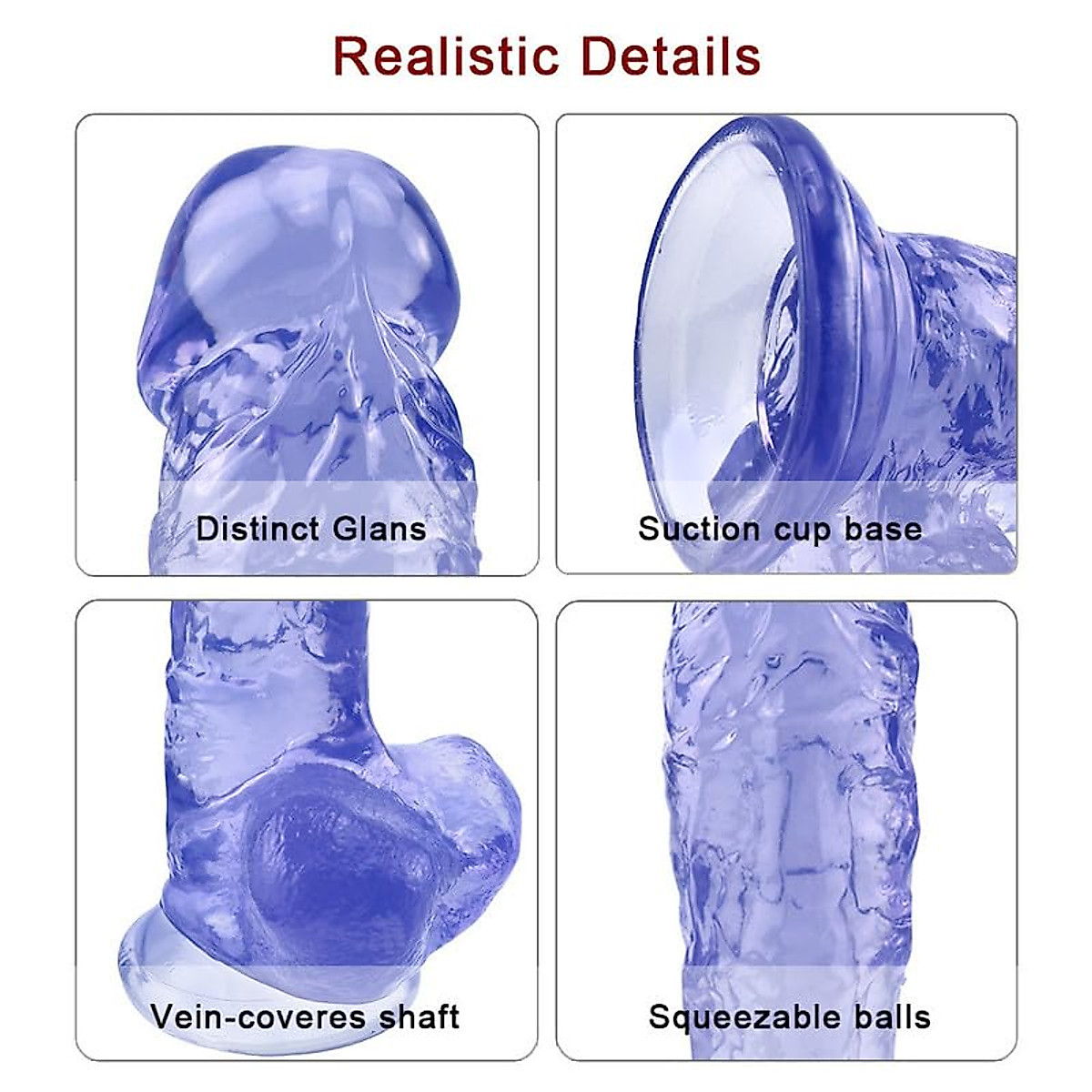 9.05 inches Premium Realistic Classic Dick Wand with Strong Suction Cups Used for Women and Couple-QF79