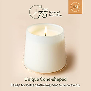 LA JOLIE MUSE Vanilla Candles for Home Scented, Natural Soy Candles, Luxury Glass Jar Candles,75 Hours Long Burning Candles, 12.3 Oz