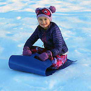 Flexible Flyer 611 Flying Carpet Lightweight Roll Up Snow Sled Portable Rolling Snow Slider, Blue