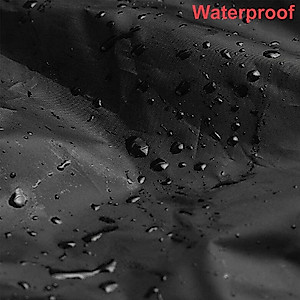 UCARE Fan Cover Dustproof Standing Pedestal Round Floor Electric Fan Dust Covers Household Patio Fans 420D Heavy Duty Oxford Cover Waterproof Floor Covers for Indoor Outdoor (Black)