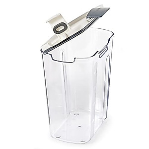 Progressive Prepworks ProKeeper 6 Piece Kitchen Clear Plastic Airtight Food Storage Organization Container Baking Canister Set, White