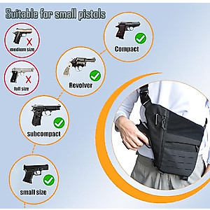 Crossbody Sling Bag, Anti Thief Conceal Carry Handgun Bag, Stealth Personal Pocket Bag Over Shoulder Backpack for Men Women