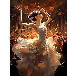 Bimkole 5D Diamond Painting Kits, Full Drill DIY Rhinestone Embroidery Set Paint with Diamonds Art by Number Kits Cross Stitch Home Wall Craft Decoration (12x16 inch)#b1649