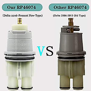 RP46074 Shower Valve Cartridge Assembly Compatible For Shower and Tub 13/14 Series Faucet, Single-handle Universal Valve Cartridge Repair Assembly, Replacement Monitor Cartridge