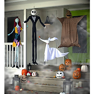 Disney The Nightmare Before Christmas Jack Skellington Full Size Poseable Hanging Character Decoration, Polyester, Multi