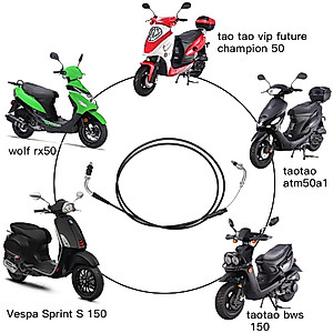 YOXUFA 78 inch Throttle Cable for GY6 50cc 80cc 90cc 110cc 125cc 150cc 139QMB 157QMJ Scooter Tao Tao VIP Future Champion Ice Bear Jonway Roketa Wildfire Vespa Buggy Moped ATV Go Kart Motorcycle Parts